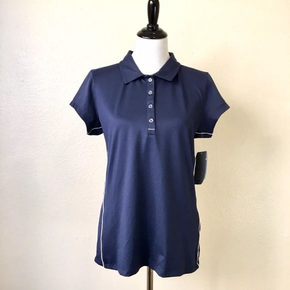 ALO Yoga | Tops | Alo Active Cool Fit Polo Shirt Sleeve Blue | Poshmark